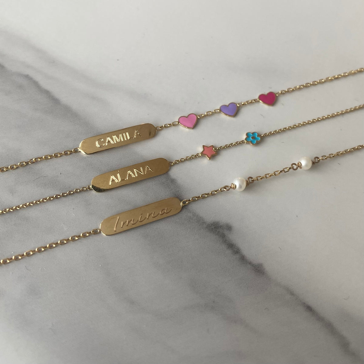 Pearls Girls Id Bracelet – Alev Jewelry