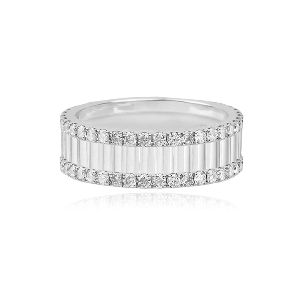 Interchangeable Fluted Duo Ring – Alev Jewelry