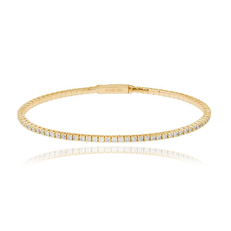 Flexible Pave Bangle – Alev Jewelry